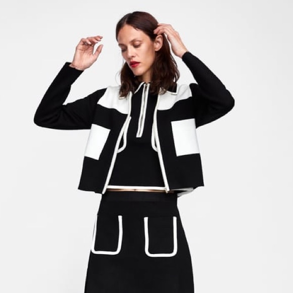 Zara | Sweaters | Zara Colorblock Cardigan | Poshmark